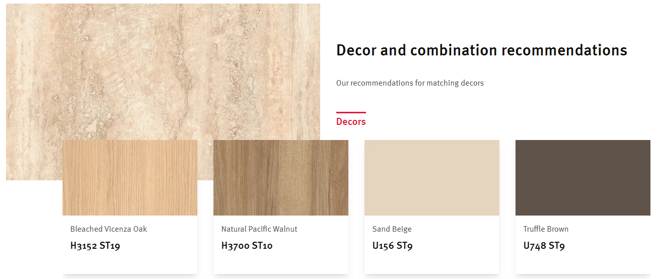 BANGO EGGER F030 ST75 Margalida Travertine - Hodo Alb Sh.p.k.